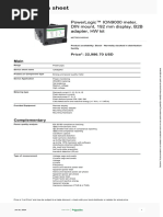 PowerLogic PM8000 PM8240 Datasheet | PDF | Ac Power | Alternating Current