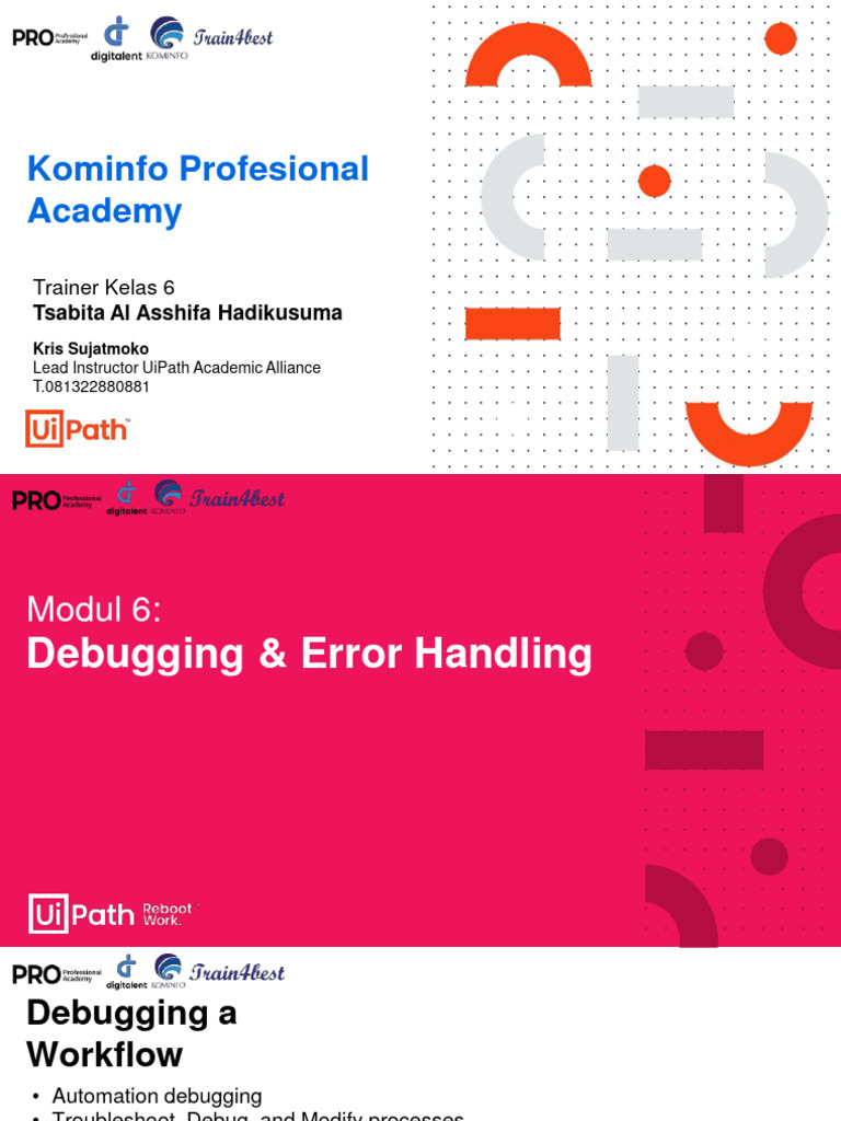 Modul 6 Debugging Error Handling | PDF | Debugging | Computing Modul 6 Debugging Error Handling | PDF | Debugging | Computing