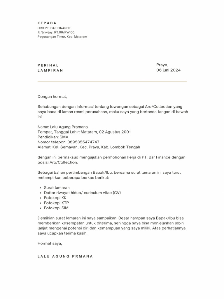 PT - BAF Finance 2024 | PDF