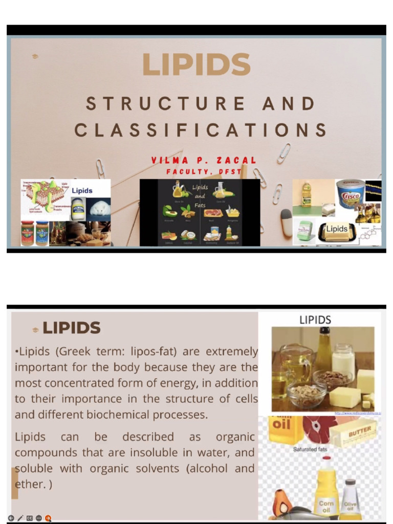 Lipids Lecture Final | PDF