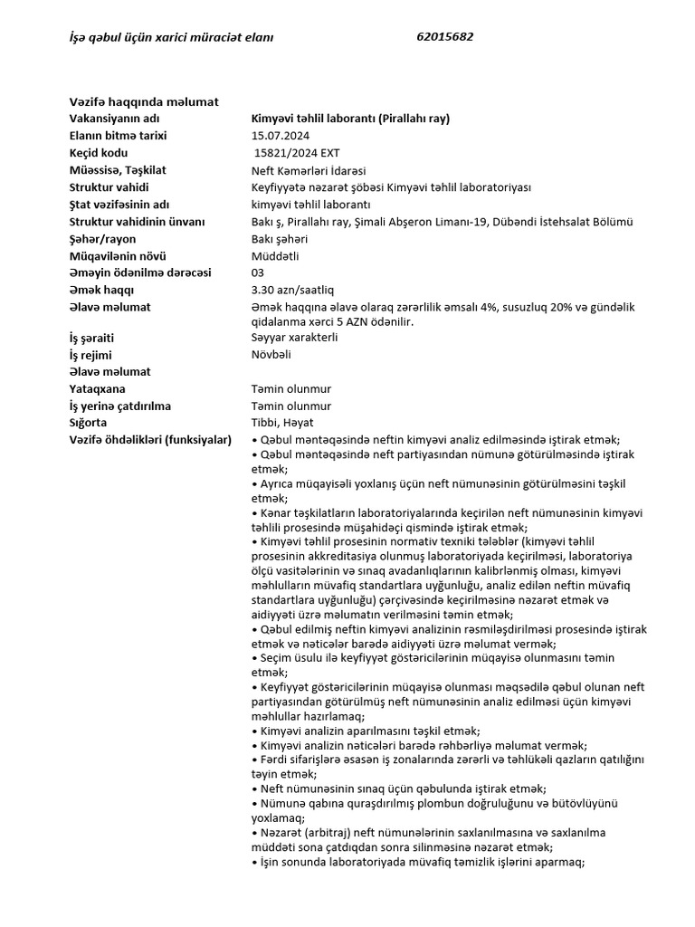 Daten#Bersicht - Kimy#Vi T#hlil Laborant# (Pirallah# Ray) | PDF