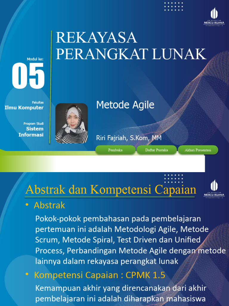 Modul Power Point Pert 5 Rekayasa Perangkat Lunak Riri Fajriah | PDF