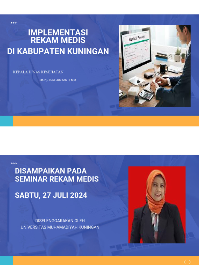 Materi I Implementasi Rekam Medis Elektronik | PDF