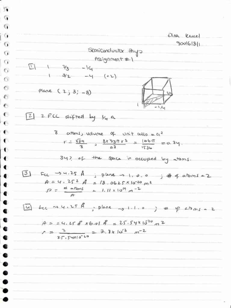 Semiconductor Phys - Assi1 | PDF