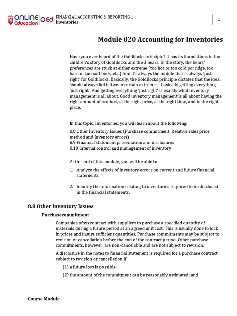 Inventory Management and Accounting Insights | PDF | Inventory | Lean ...