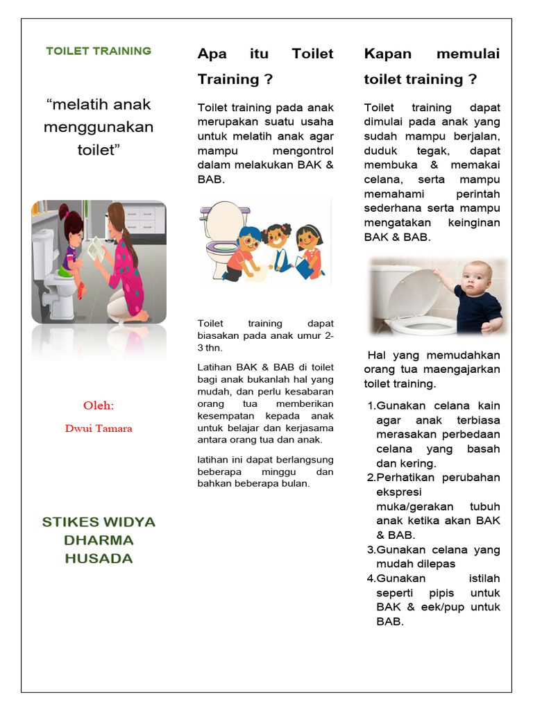 Media Leaflet Keberhasilan Toilet Training | PDF