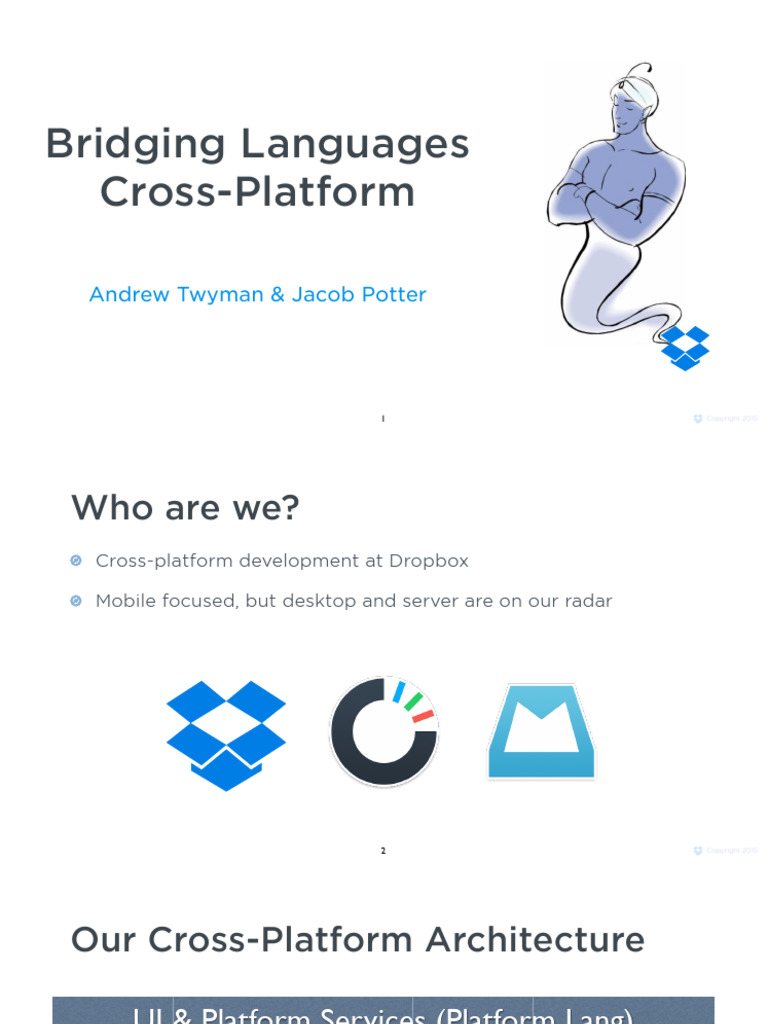 Bridging Languages Cross-Platform - Andrew Twyman and Jacob Potter - CppCon 2015 | PDF | C++ ...