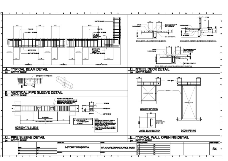 2023 0620 Ching Tang House Sheet s4 Beam and Steel Deck Details Layout1 ...