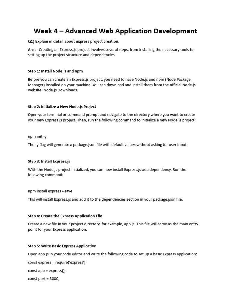 Week 4 -AWAD | PDF | Networking | Internet & Web