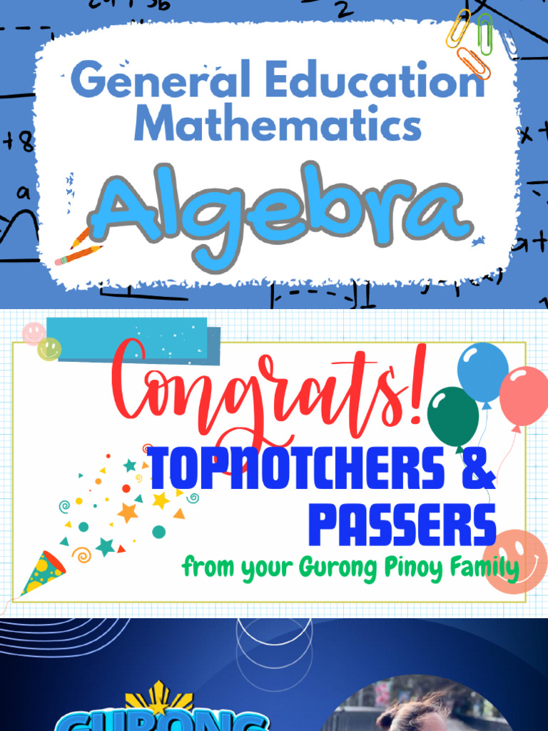 GP Mathematics 2 Algebra Final | PDF | Algebra | Mathematics