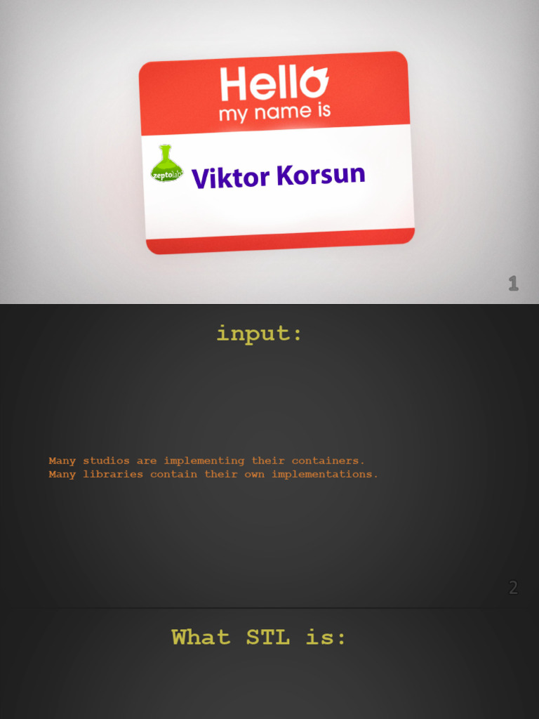 Enhancing Stl Containers Viktor Korsun Cppcon 2015 Pdf Object Oriented Programming 