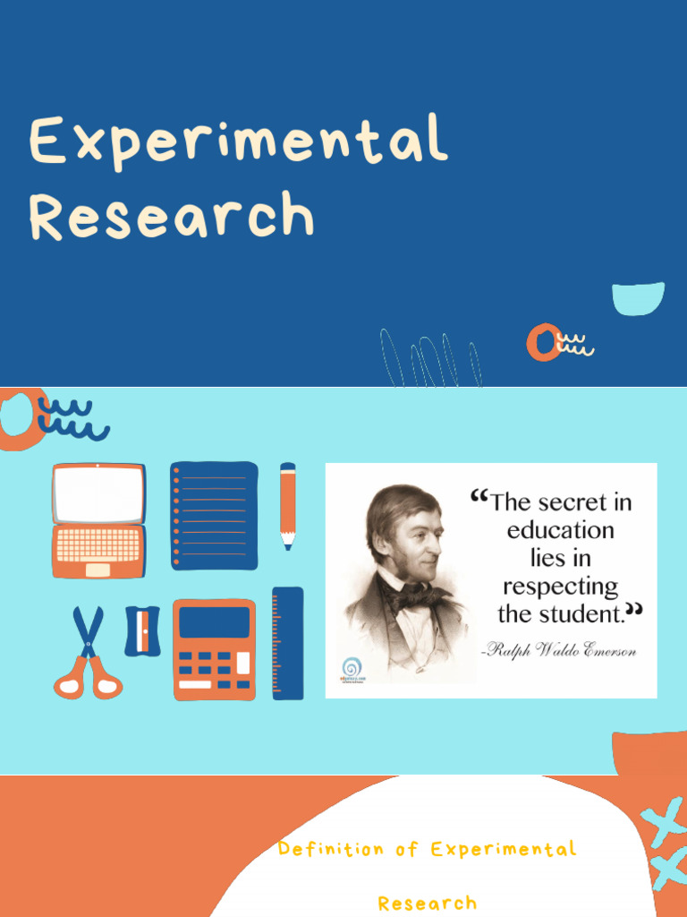 Lesson 3 Experimental Research | PDF | Self-Improvement