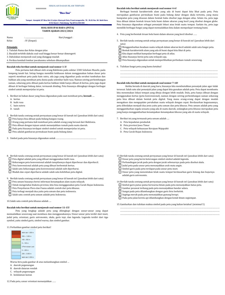 Soal Kuis IPAS Bab 6 | PDF