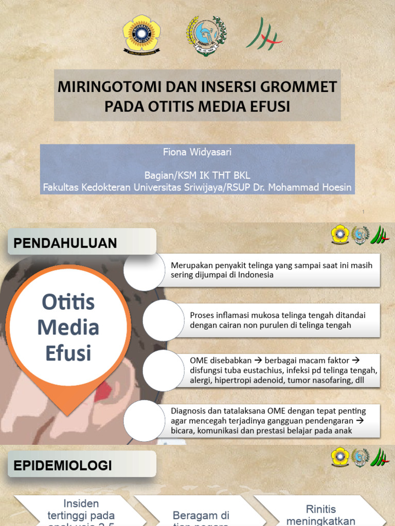Miringotomi Dan Insersi Grommet Pada OME | PDF