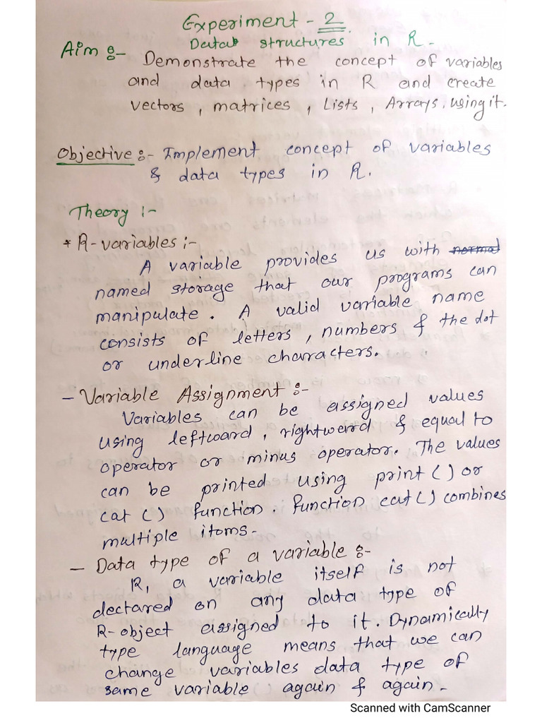 P&s Experiment 2 | PDF