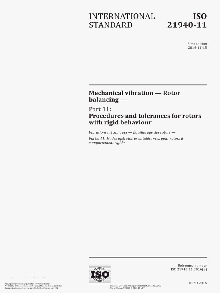 Iso 21940-11 2016 | PDF