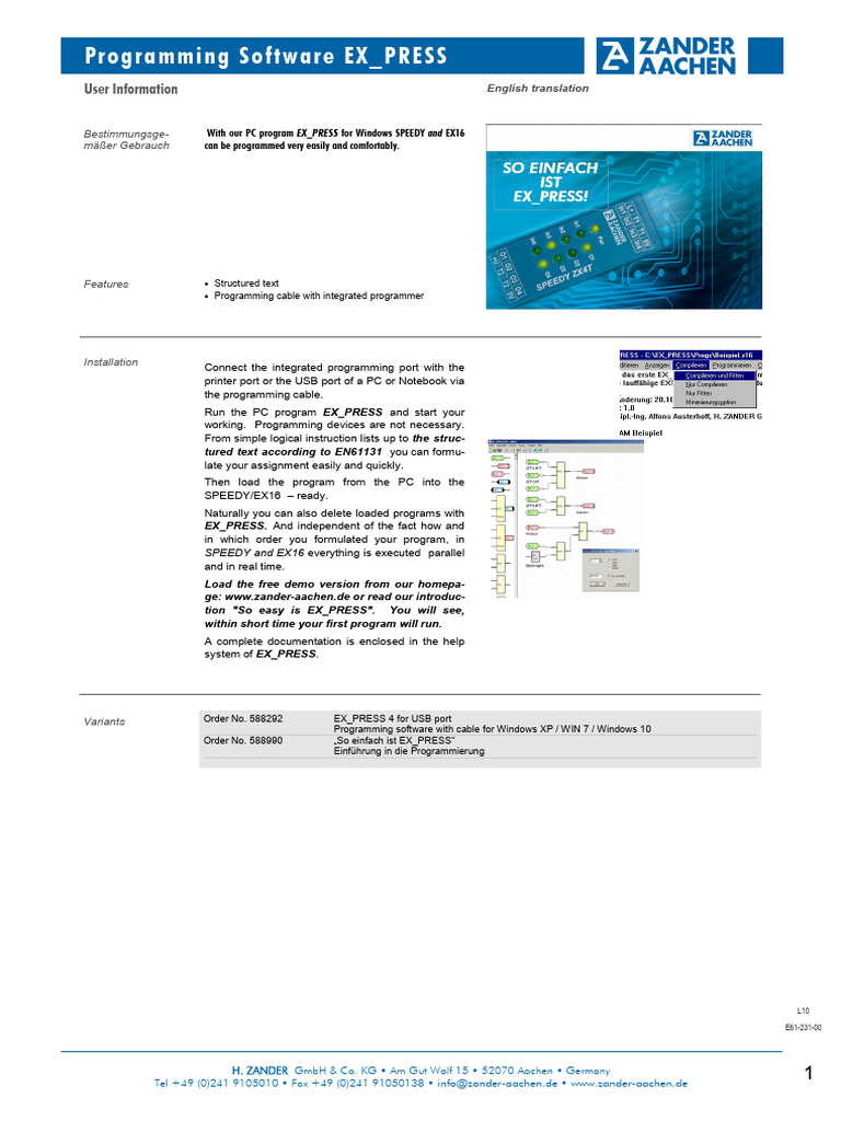 Express4 Operating Instruction | PDF | Personal Computers | Usb