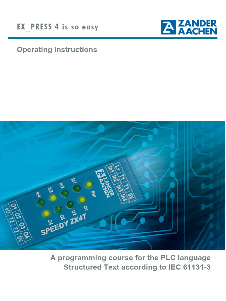 PLC Programming Guide: Structured Text | PDF | Programmable Logic Controller | Computer Program