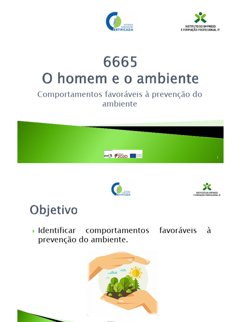 Apresentação UFCD 6665 - Identificar Comportamentos Favoráveis À ...
