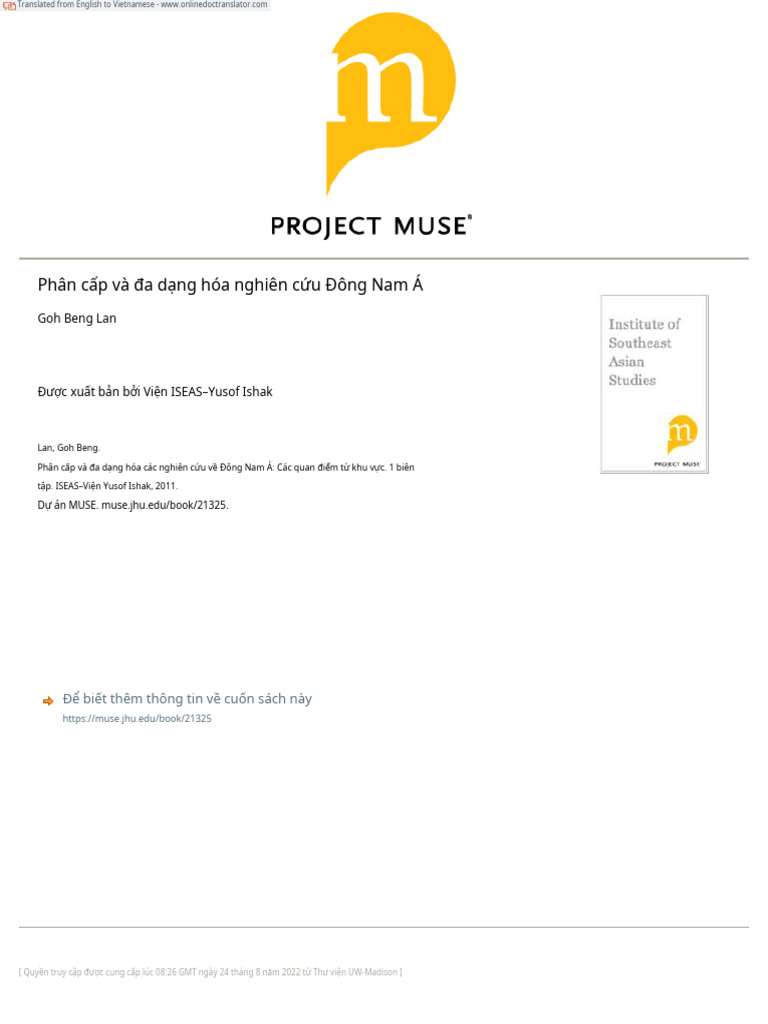 Chuyên ngành và khu vực học Goh Beng Lan (1) .en.vi | PDF