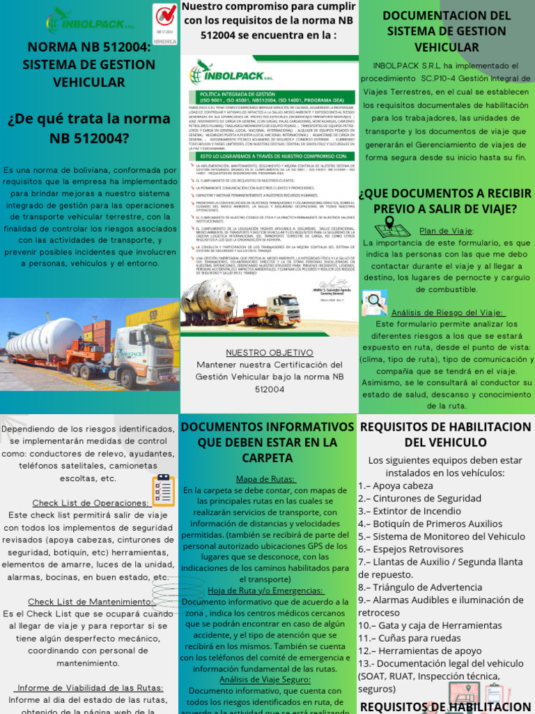 Gestión de Viajes Terrestres Seguros | PDF | Transporte | Licencia de ...