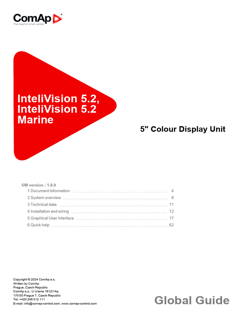 Intelivision 5.2, Intelivision 5.2 Marine 1.8.0 Global Guide | PDF | Menu (Computing) | Port ...