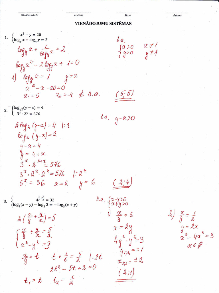 Solving Systems of Equations | PDF