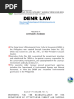 Functions of DENR | PDF | Resource | Conservation Biology