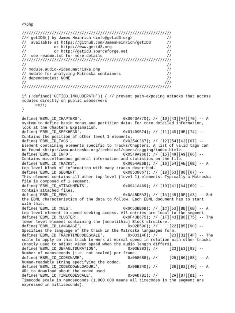 Module - Audio Video - Matroska | PDF | Codec | Video