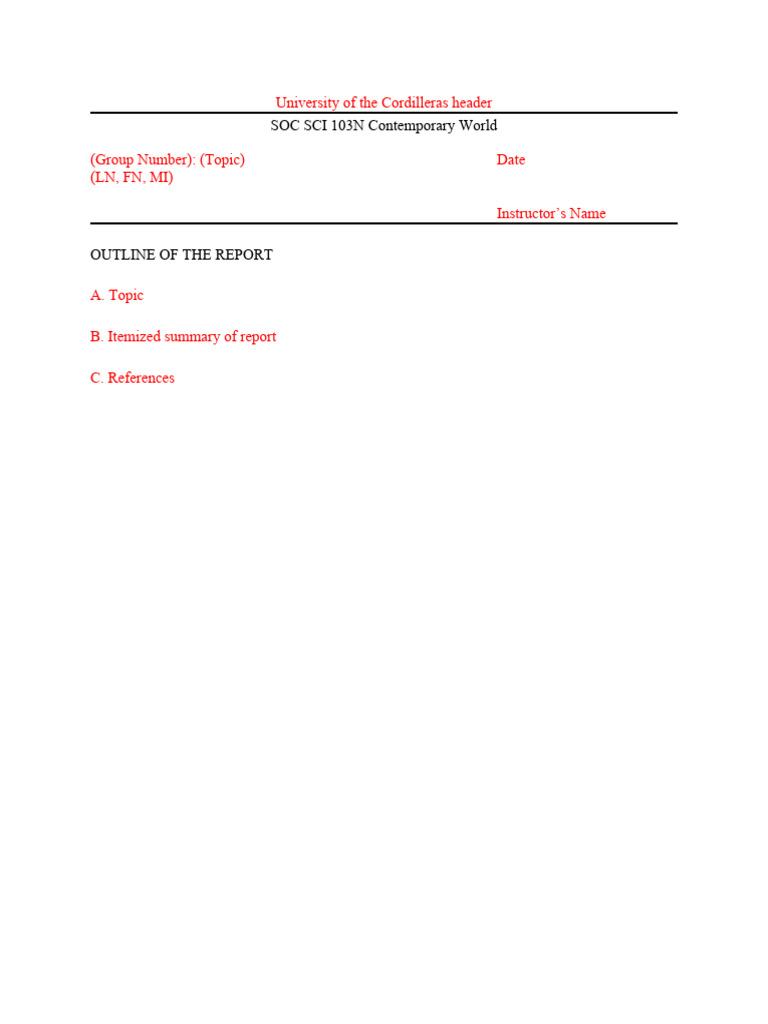 Reporting Rubric Template And Example Pdf Human Communication