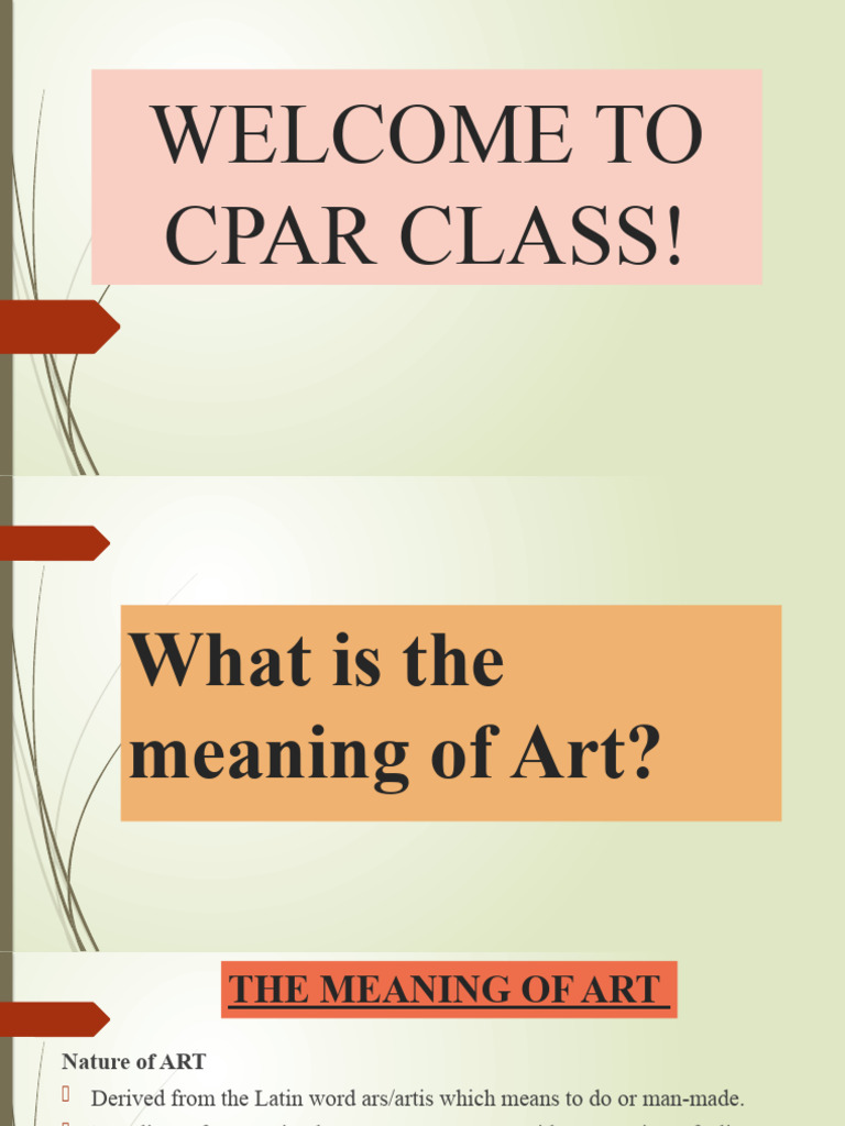 WELCOME-TO-CPAR-CLASS Tyfee Jyyhgws Is That TH y | PDF | The Arts ...