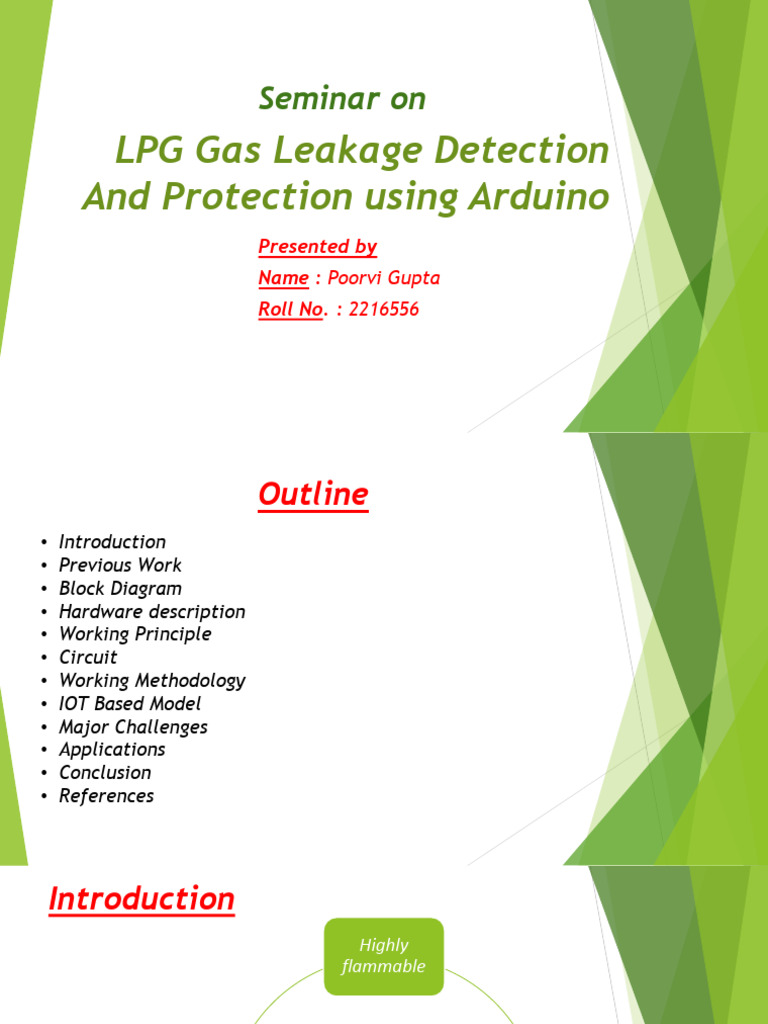 Final Seminar Presentation | PDF | Arduino | Sensor