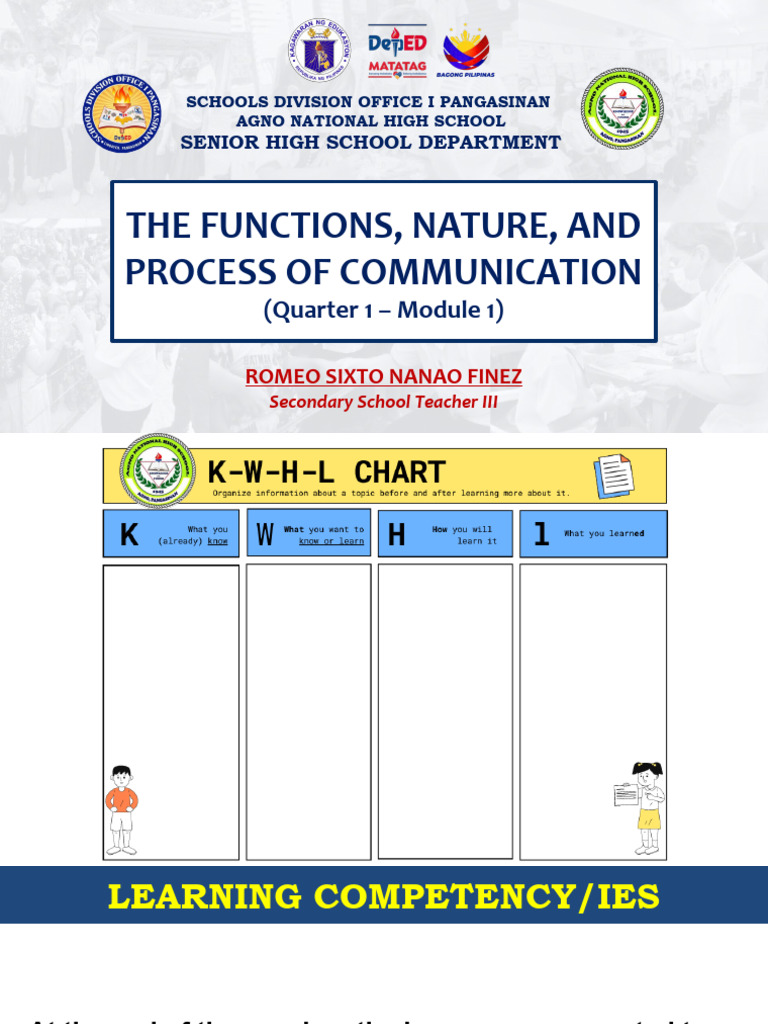 Oral Communication Quarter 1 Module 1 | PDF | Communication | Information Oral Communication Quarter 1 Module 1 | PDF | Communication | Information