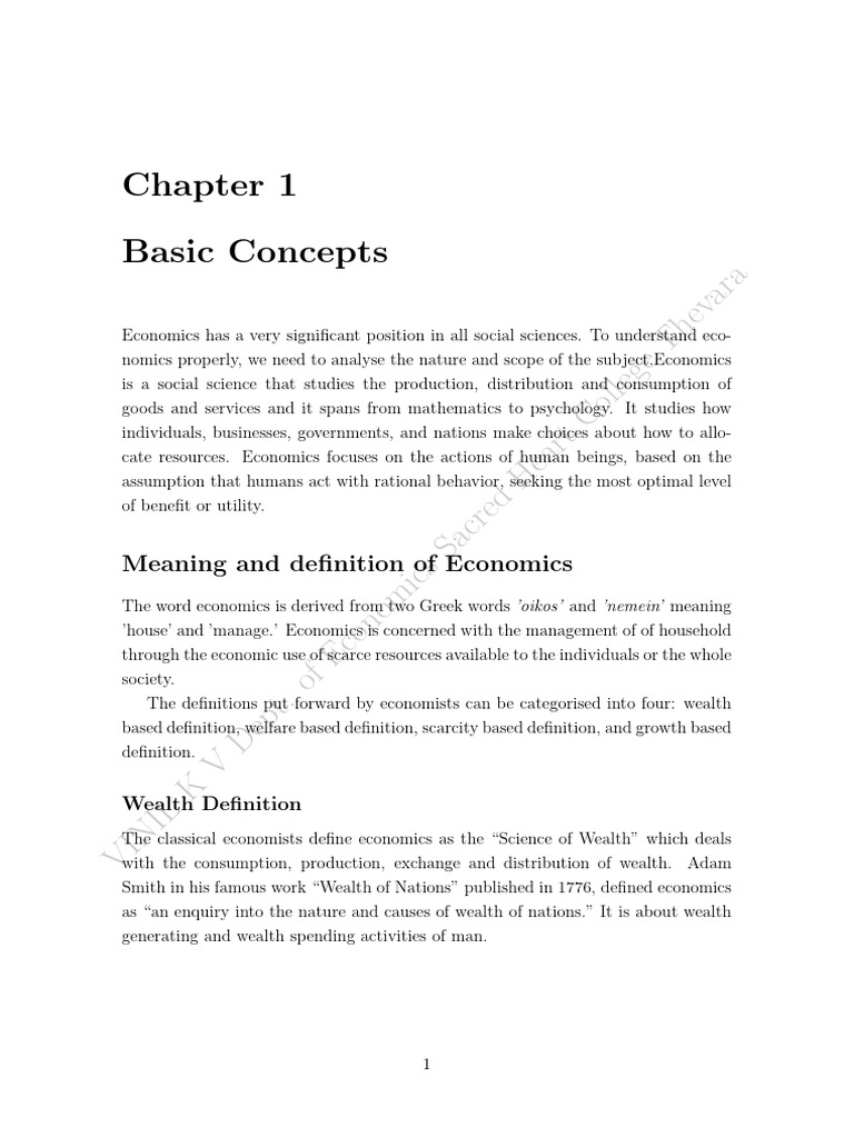 Chapter 1 | PDF | Elasticity (Economics) | Demand