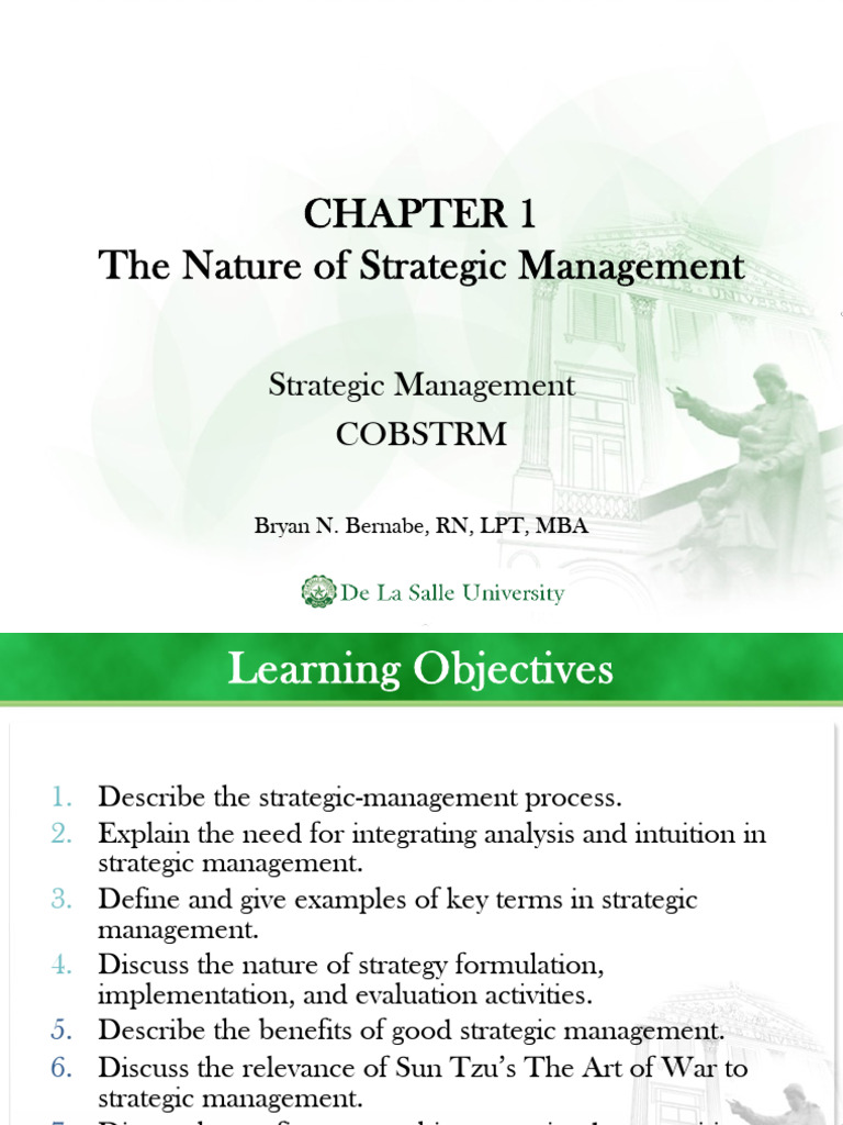 Chapter 1 The Nature of Strategic Management | PDF | Strategic ...