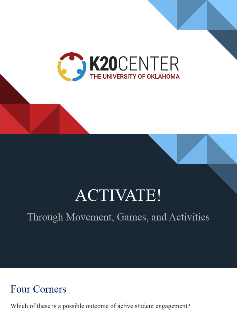 Activity Slides-Activate! Student Engagement | PDF | Education Theory ...