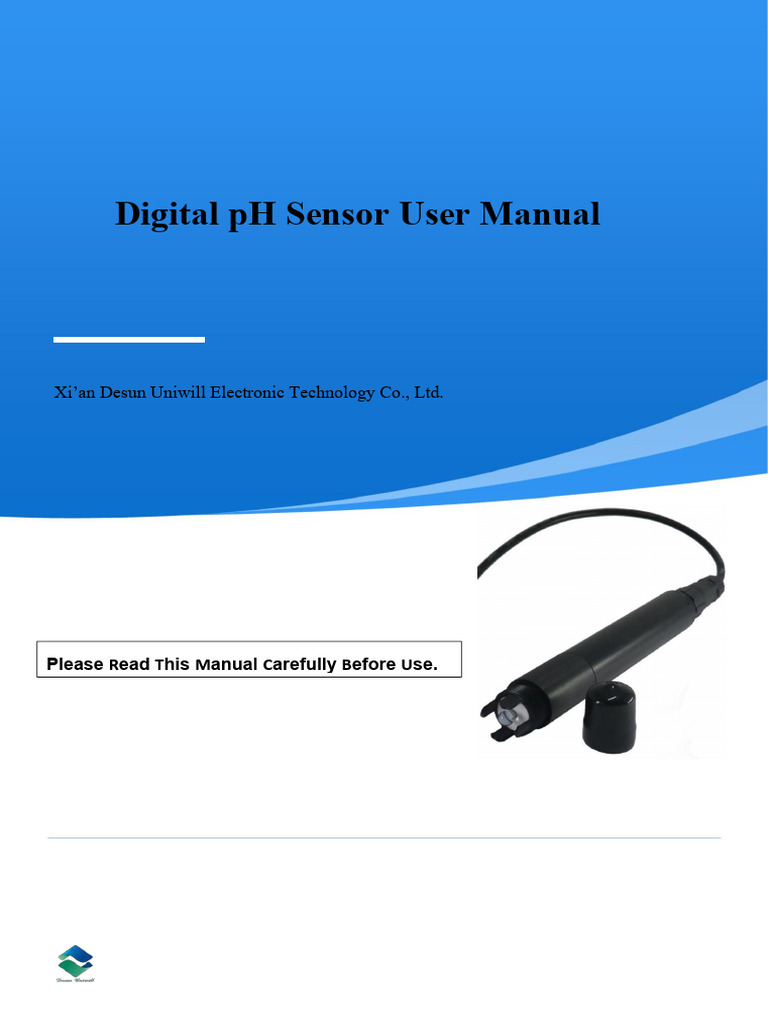 Digital PH Sensor User Manual | PDF | Sensor | Electronics