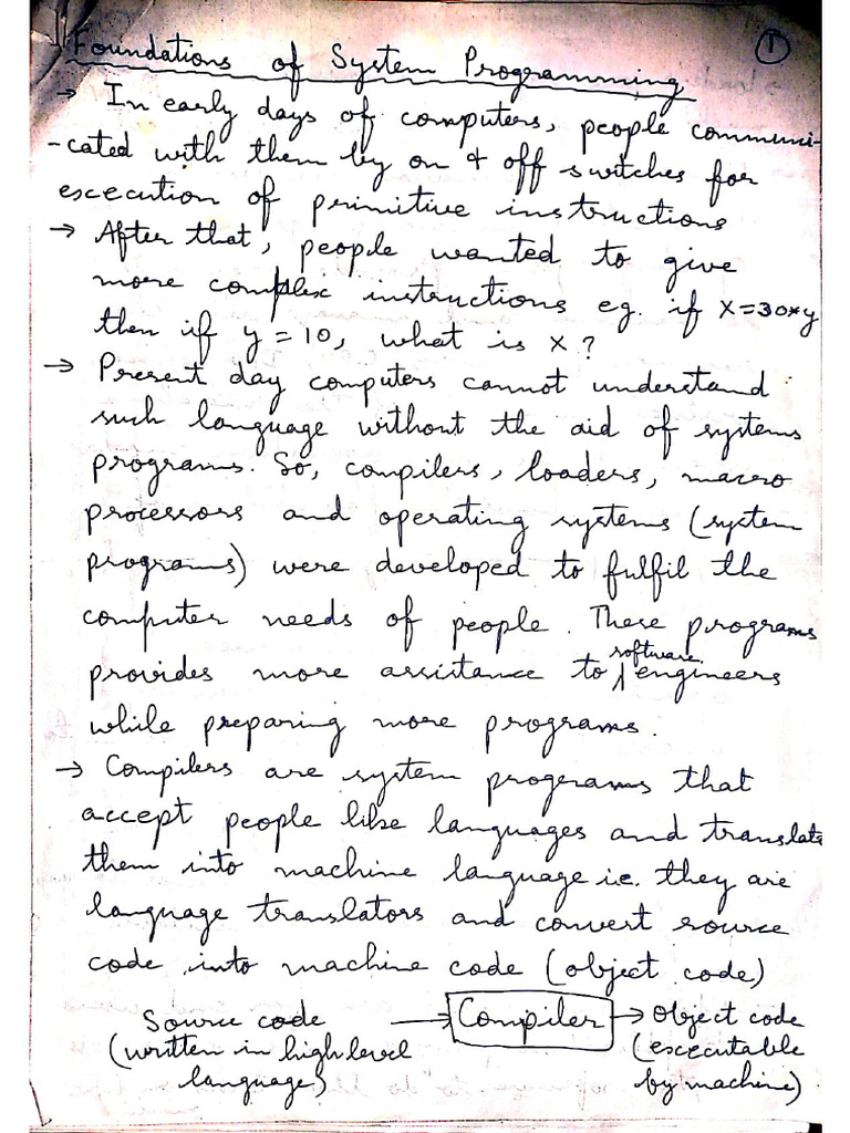 Foundation of System Programming | PDF