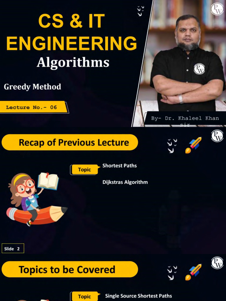 Greedy Method 06 - Class Notes | PDF