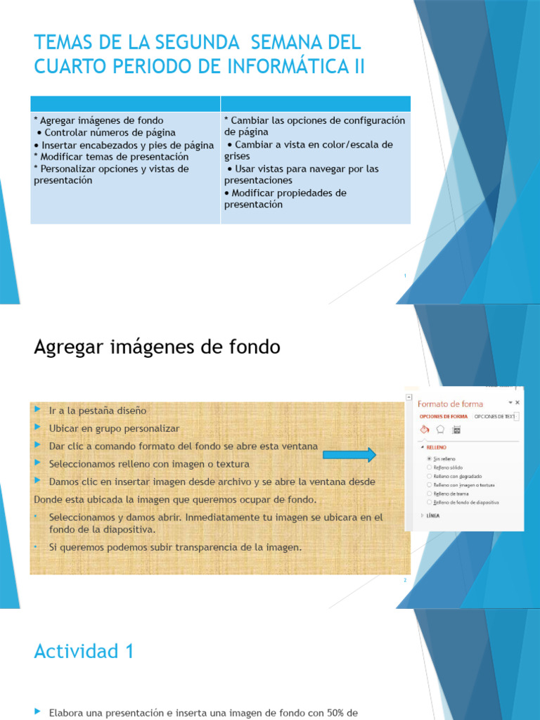 Temas de La Primera Semana Del Cuarto Periodo Informatica II | PDF ...