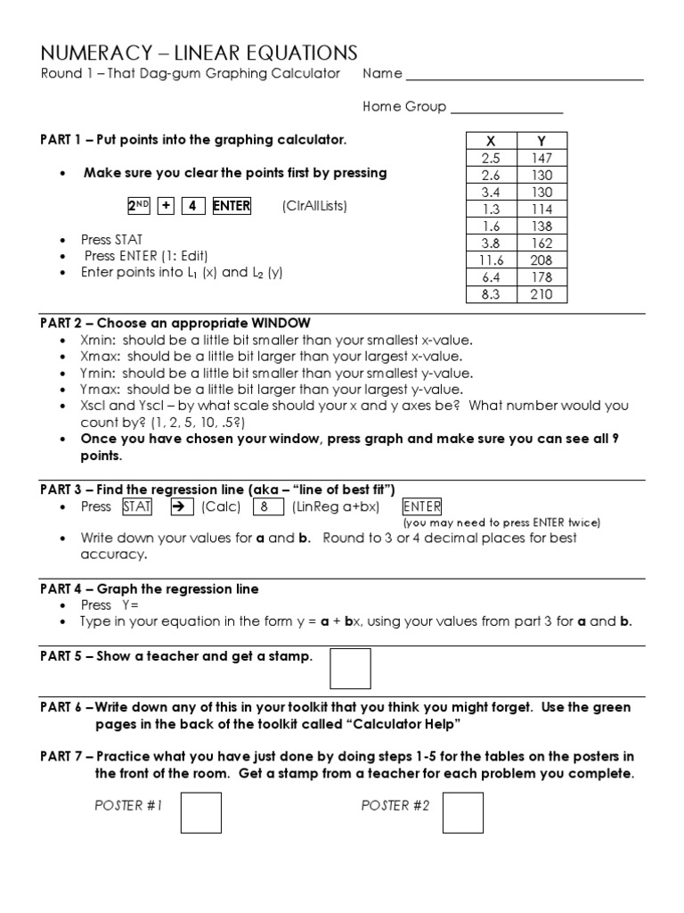 Linear Numeracy #2 | PDF | Equations | Applied Mathematics