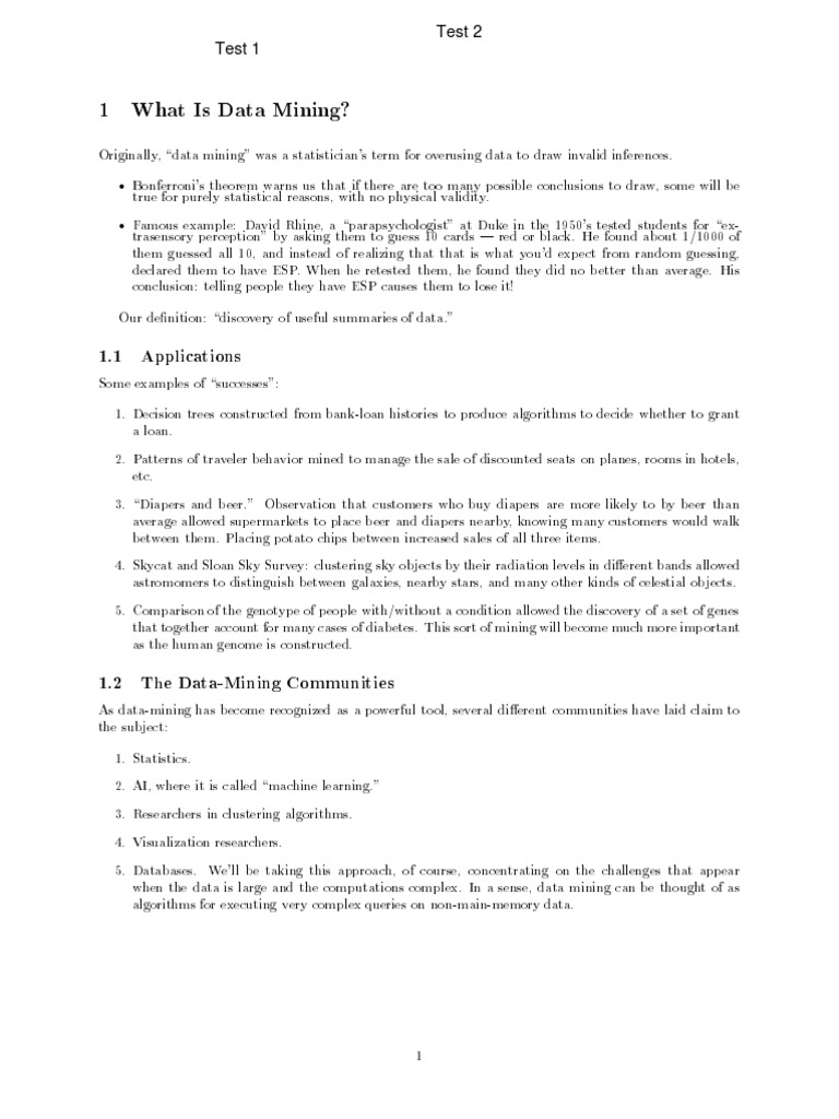 Overview 2 | PDF | Data Mining | Data
