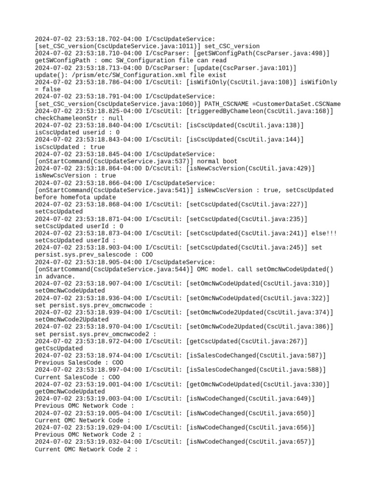 Home Fota Update Log | PDF | Operating System Technology | Software Development