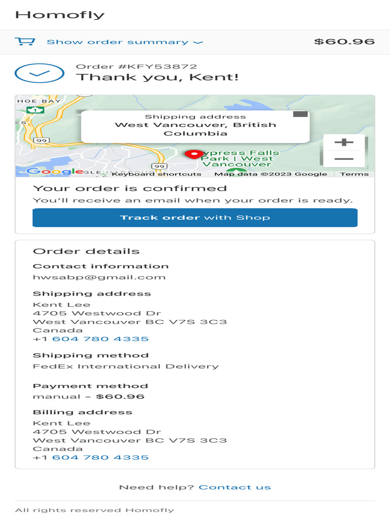 Thank You, Kent! - Homofly - Checkout | PDF