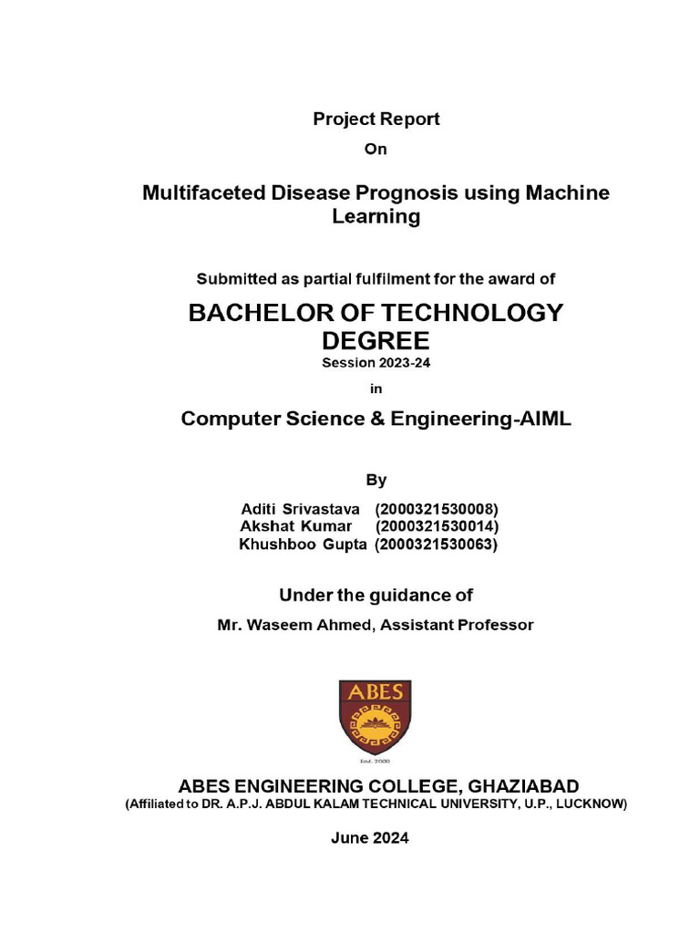 SAMPLE - Final Year Project Report | PDF