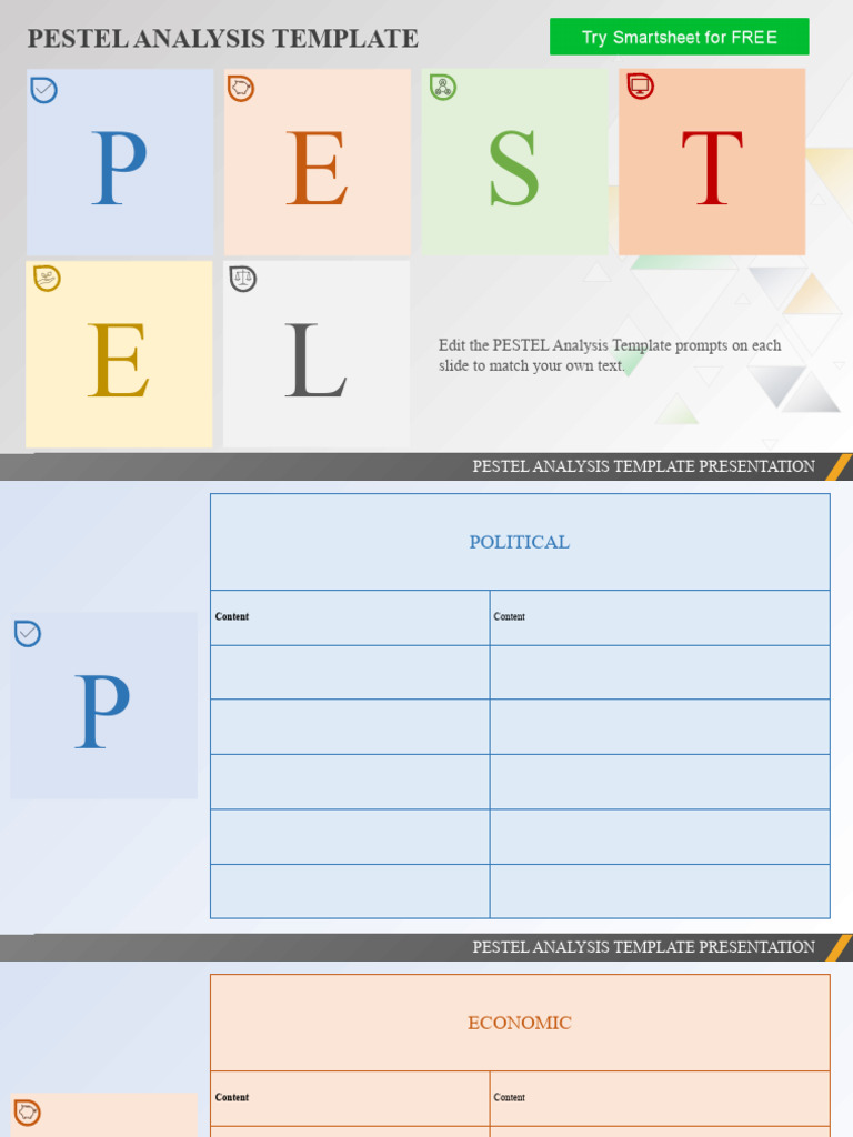 PESTEL Analysis Template - Powerpoint | PDF