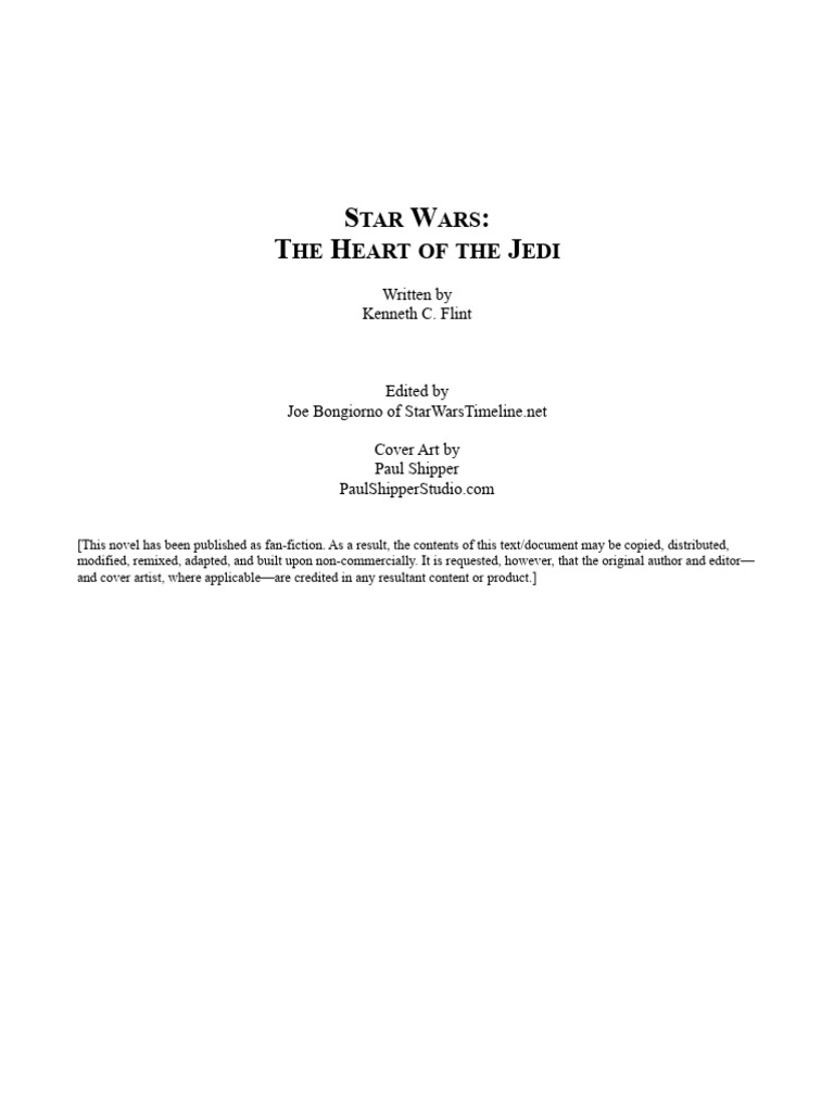 The Heart of The Jedi | PDF | Galactic Empire (Star Wars)