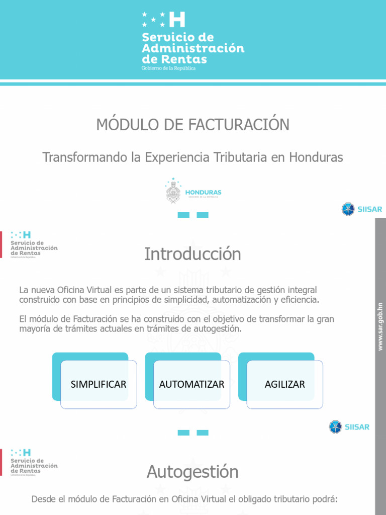 Facturación Simplificada en Honduras | PDF | Factura