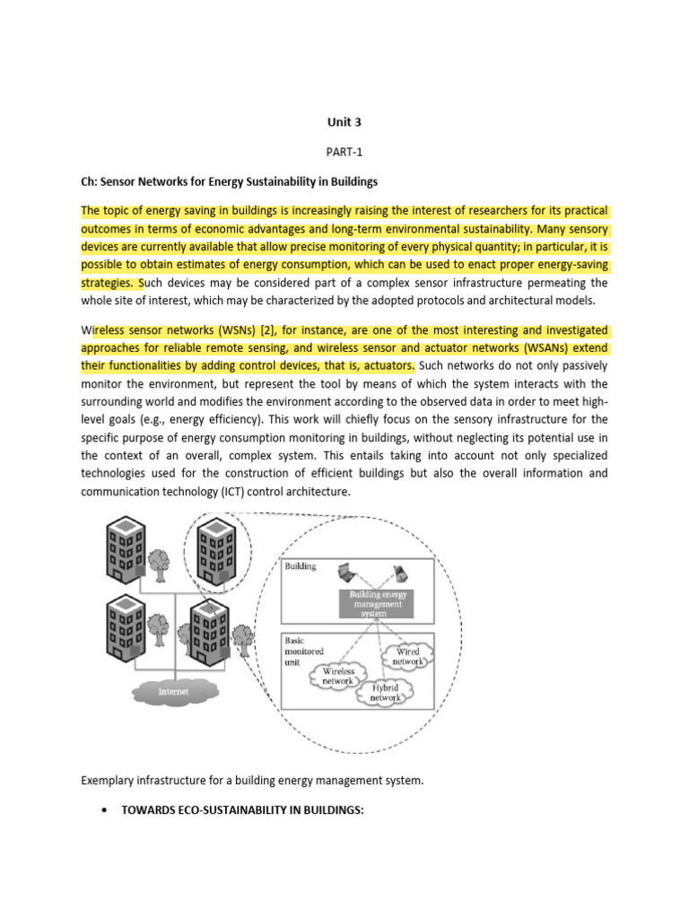 Unit 3 Part1 | PDF | Wireless Sensor Network | Energy Conservation