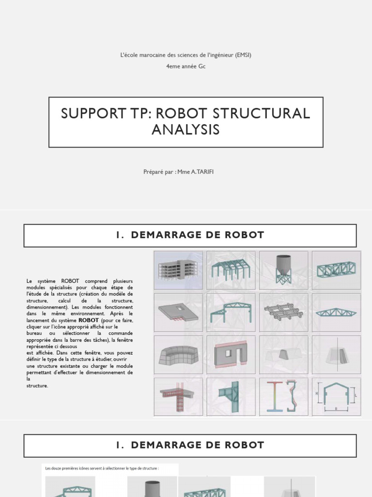 Cours Robot Structural Analysis | PDF | Logiciel